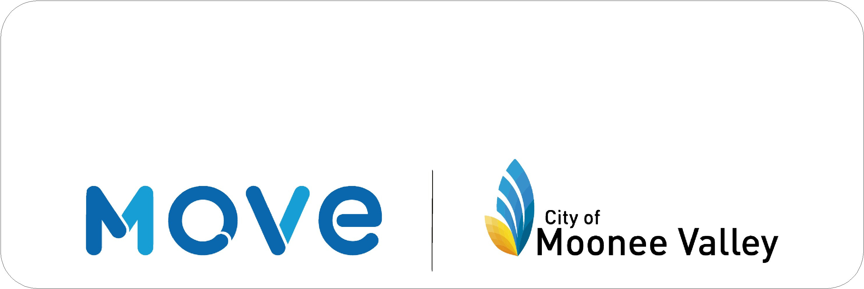 022 - MOVE badge 75x25mm LOGO only with pin fitting